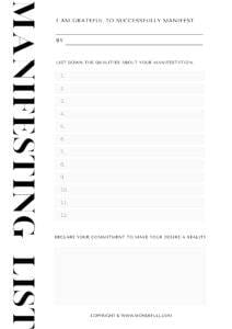 How To Write a Manifesting List That Really Works! - Wondefull